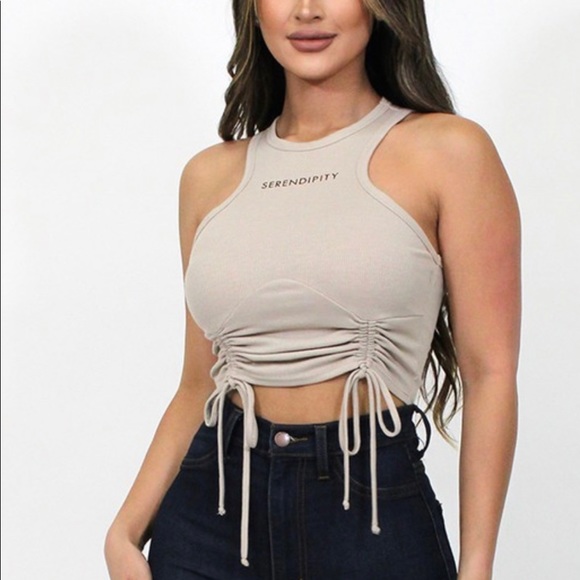 Camille’s Moda Boutique | Tops | Tupe Ruched Crop Top | Poshmark